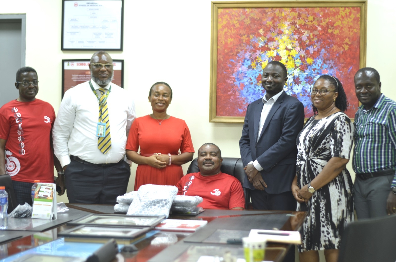 KNUST SMS Alumnus Donates Laptops to Support Legacy Project | School of ...